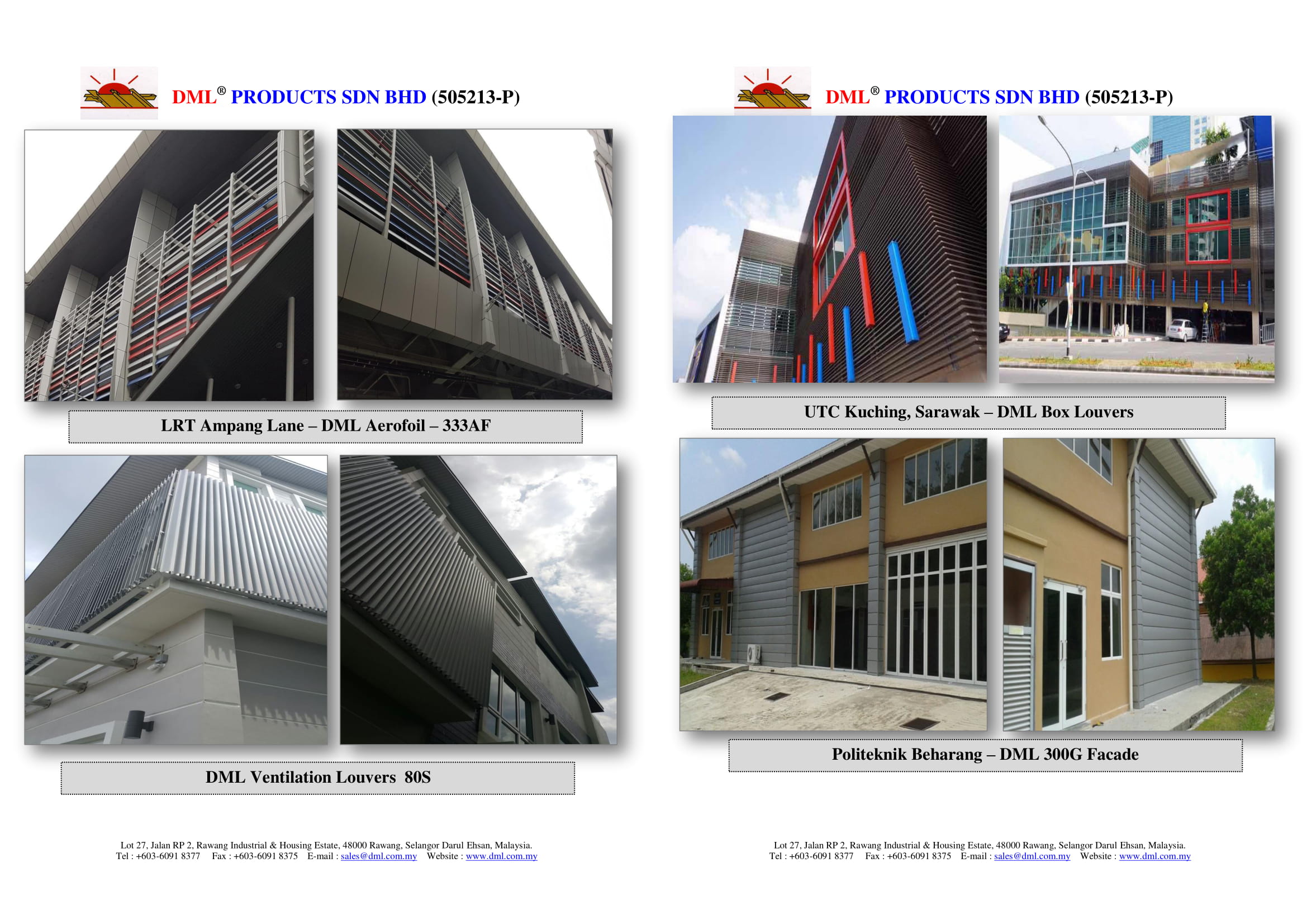 DML Products Sdn Bhd | Ceiling and Louvre Manufacturer