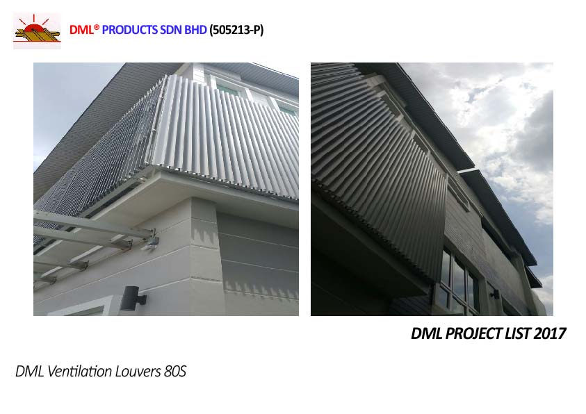 DML Vertical Aluminium Sun Louver 80S | Steel & Aluminium Louvers ...