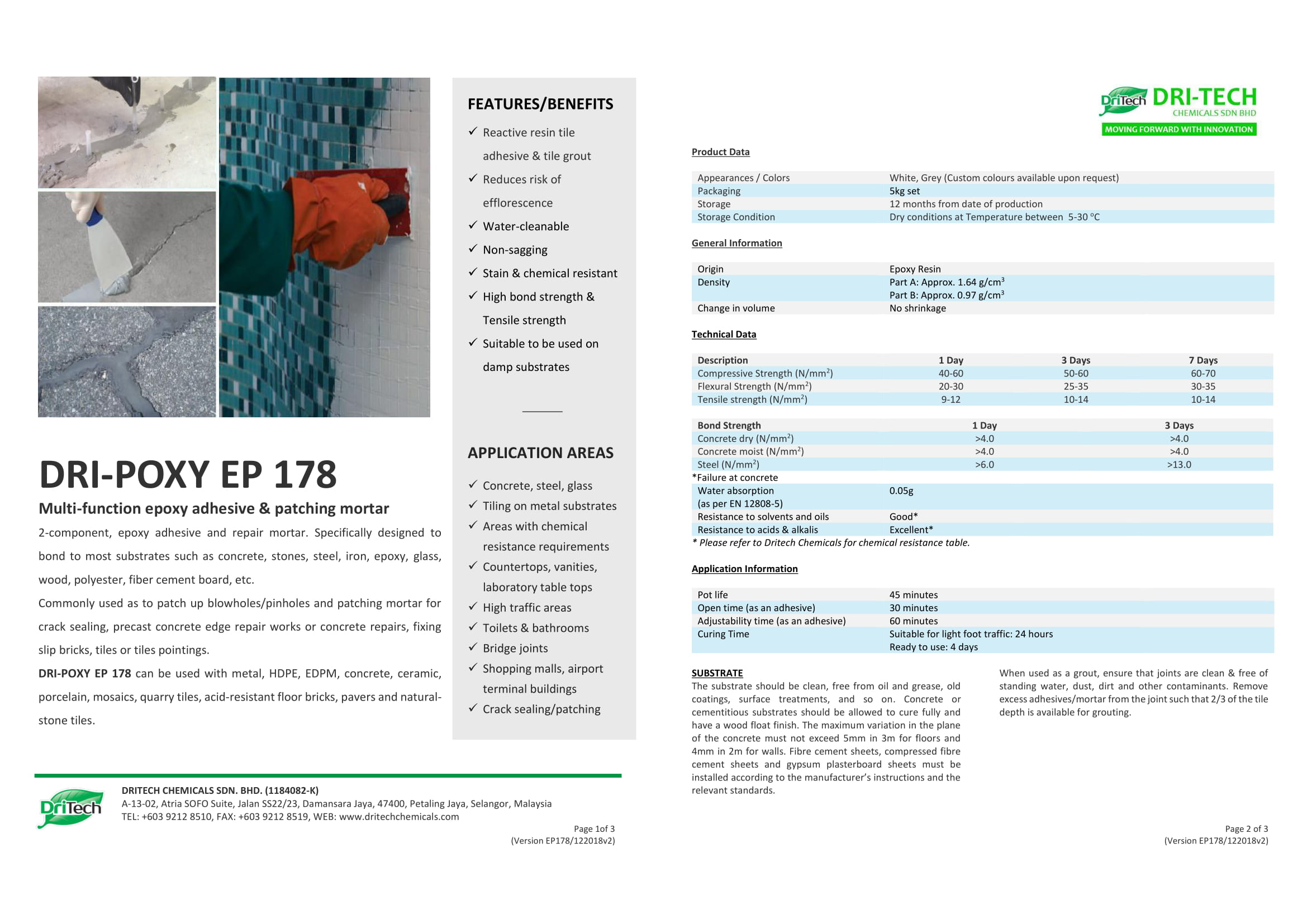 DRI-POXY EP 178 | Epoxy Concrete Repair Mortar | Builtory Product